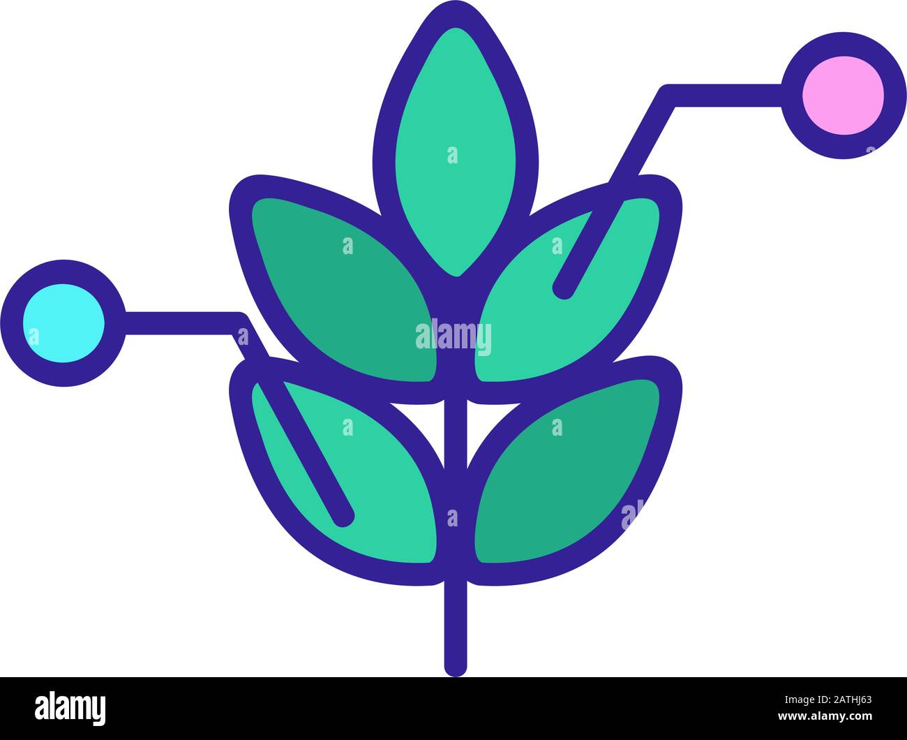 smart farm icon vector. Isolated contour symbol illustration Stock ...