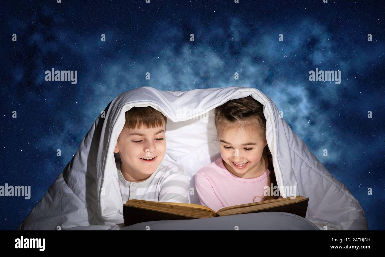 Child flashlight sky hi-res stock photography and images - Alamy