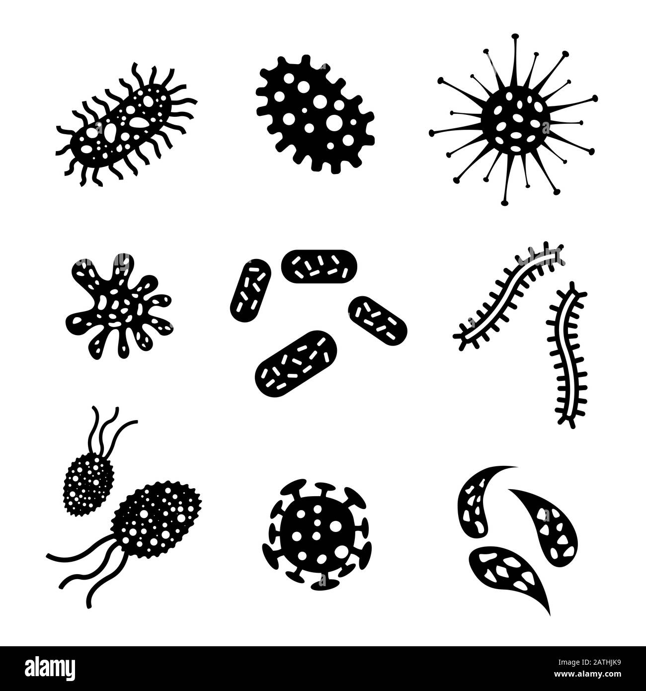 Pathogen viruses bacteria Black and White Stock Photos & Images - Alamy