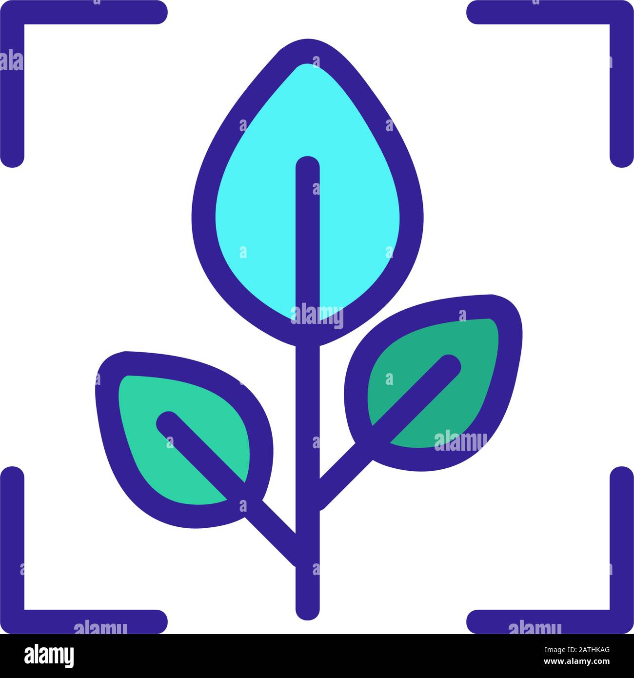 smart farm icon vector. Isolated contour symbol illustration Stock ...