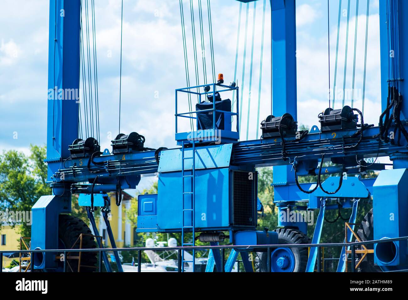 Yacht Service in the Yacht Marine Shipyard Stock Photo - Alamy