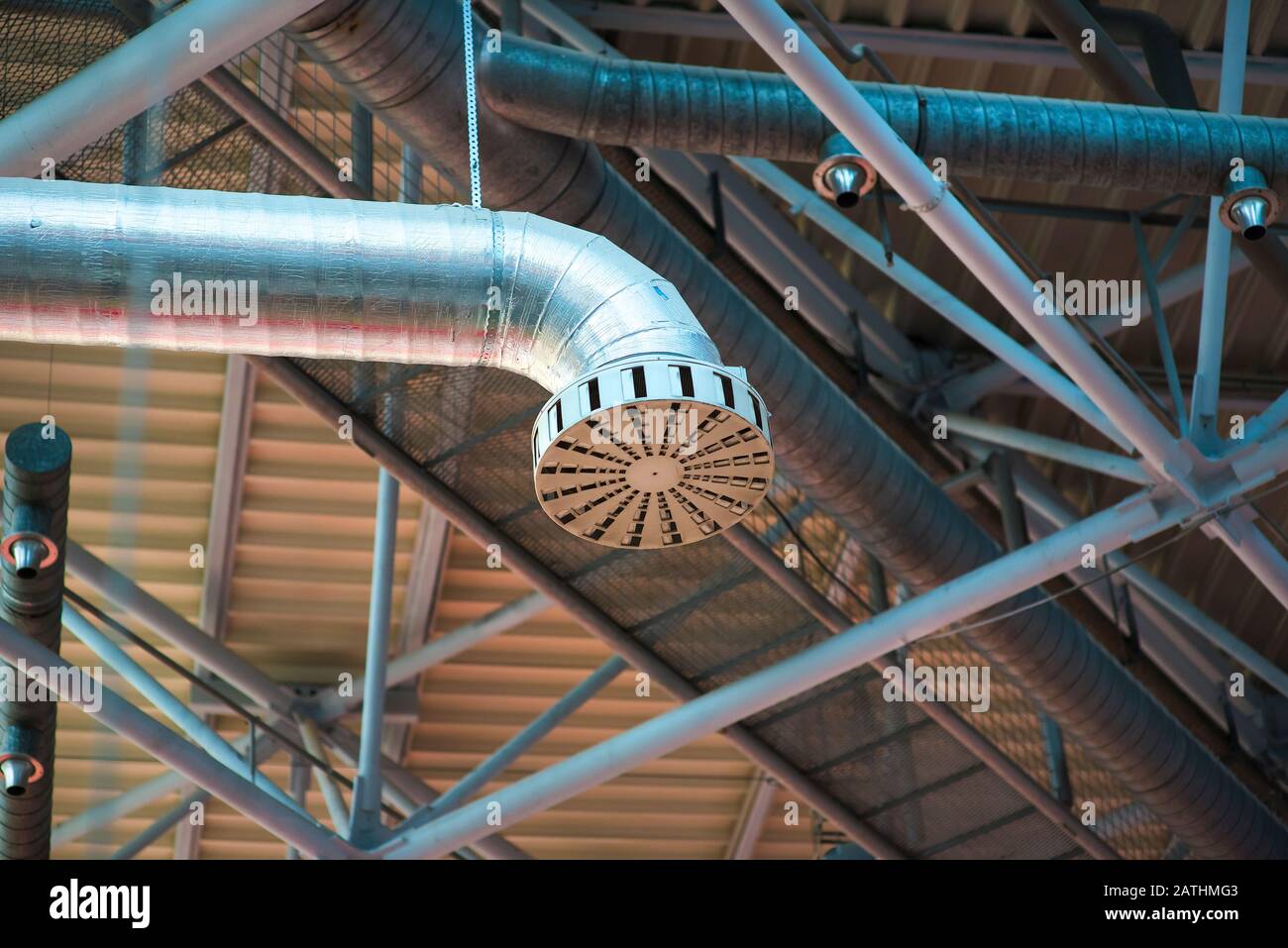 Modern humidifier and air purifier At the factory Stock Photo - Alamy
