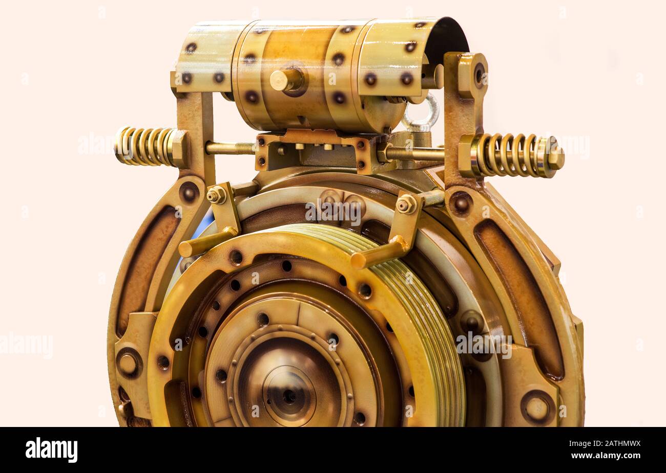 Elevator shaft maintenance. cable control Stock Photo - Alamy