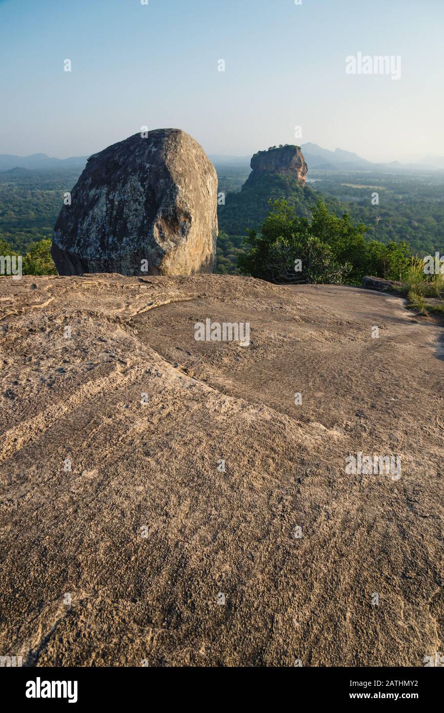 Tree on top sigiriya rock hi-res stock photography and images - Alamy