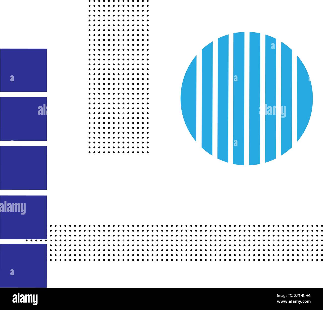 Dots shapes blue color hi-res stock photography and images - Alamy