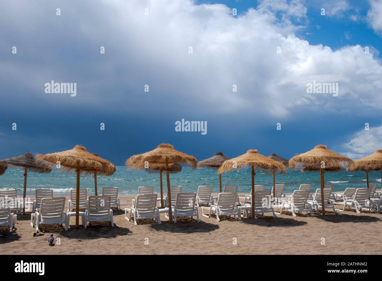 beautiful tourist beaches of the world, Marbella Stock Photo - Alamy