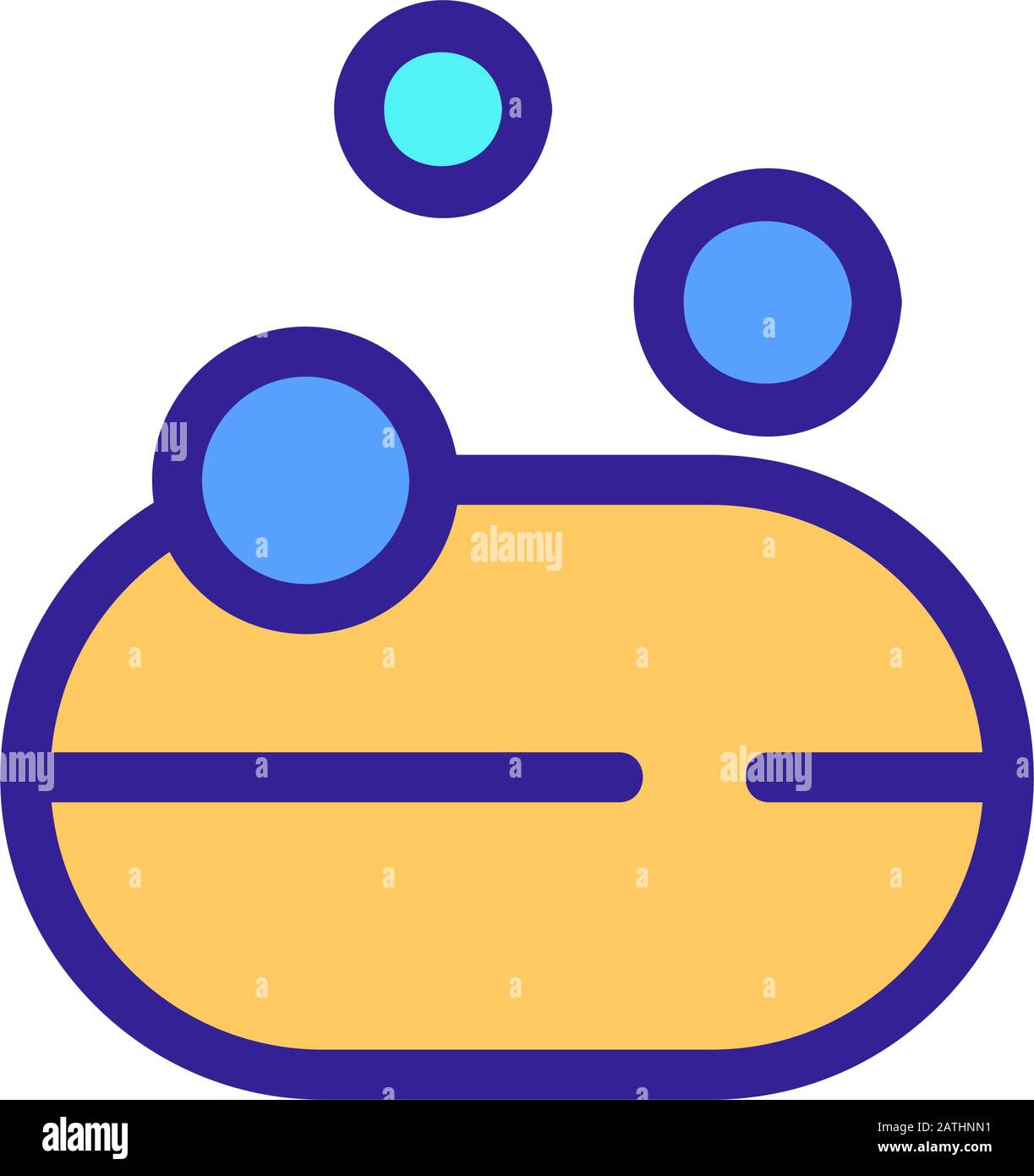 Hand soap icon vector. Isolated contour symbol illustration Stock ...