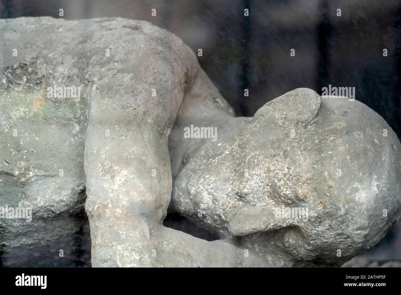 pompei ancient ruins buried corpse body statue detail Stock Photo - Alamy