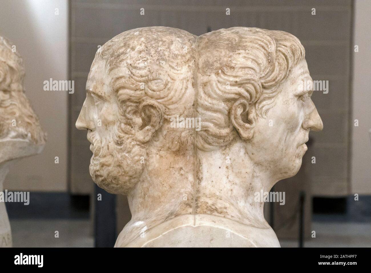 old roman marble statue detail Stock Photo - Alamy