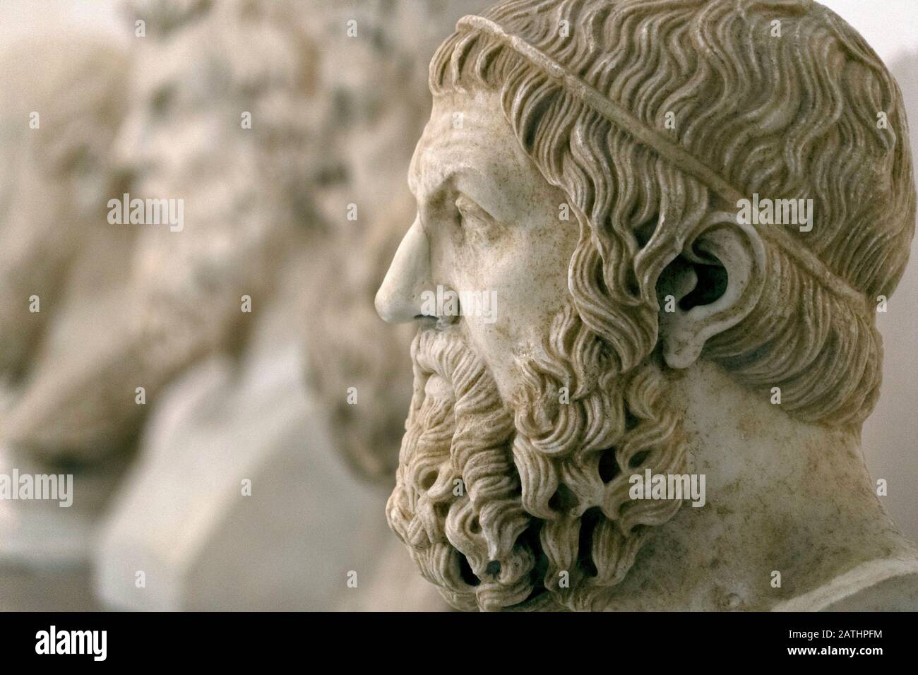 old roman marble statue detail Stock Photo - Alamy