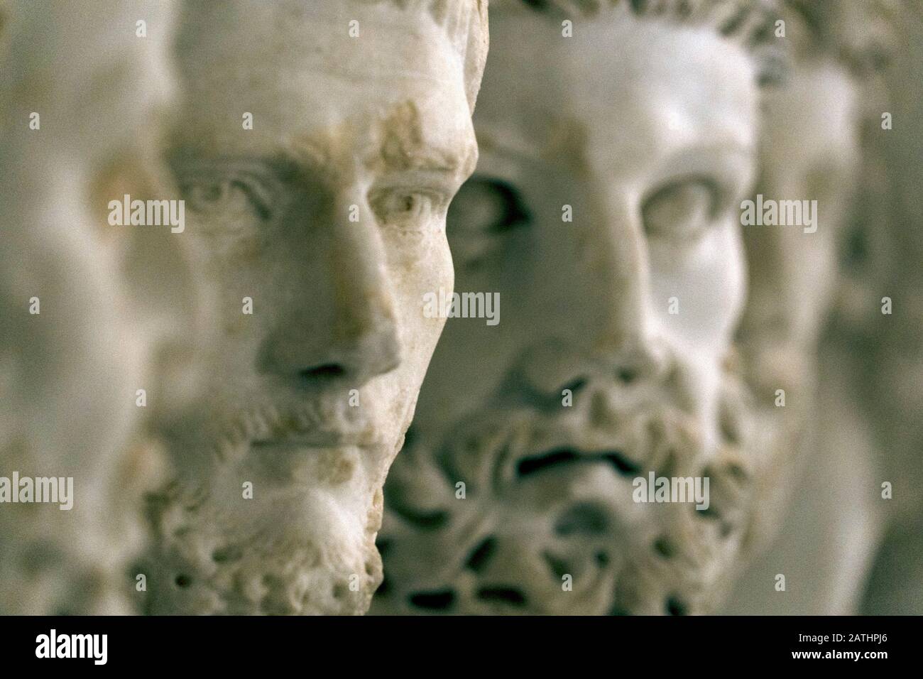old roman marble statue detail Stock Photo - Alamy