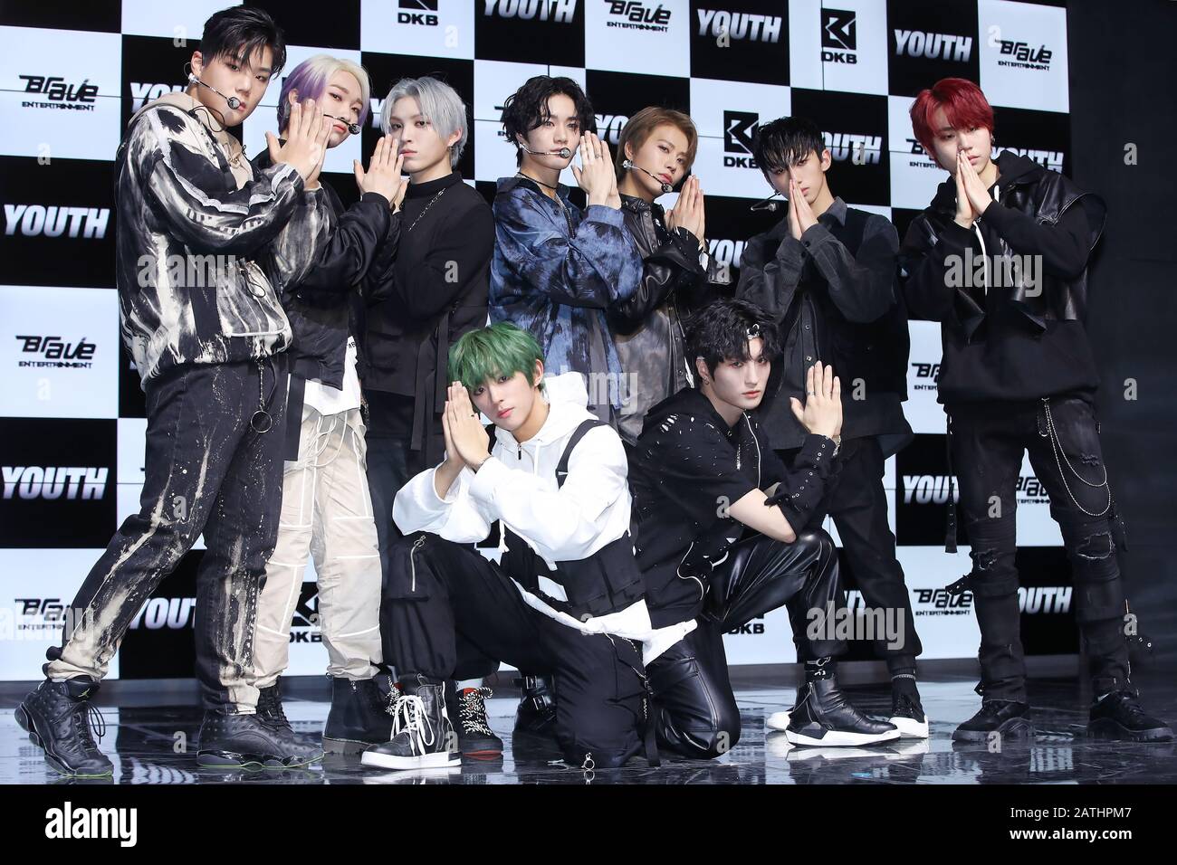 Seoul, South Korea. 03rd Feb, 2020. S. Korean boy group DKB South Korean boy group DKB poses for ...