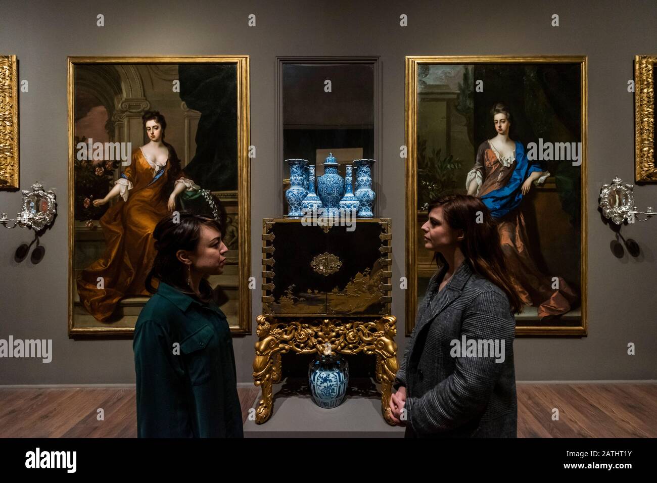 London, UK. 3rd Feb, 2020. Works in Room 8, Beauty, with main works by ...