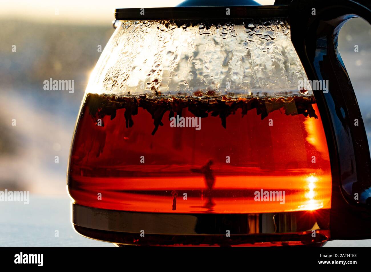 Particles black tea floating in hi-res stock photography and images - Alamy
