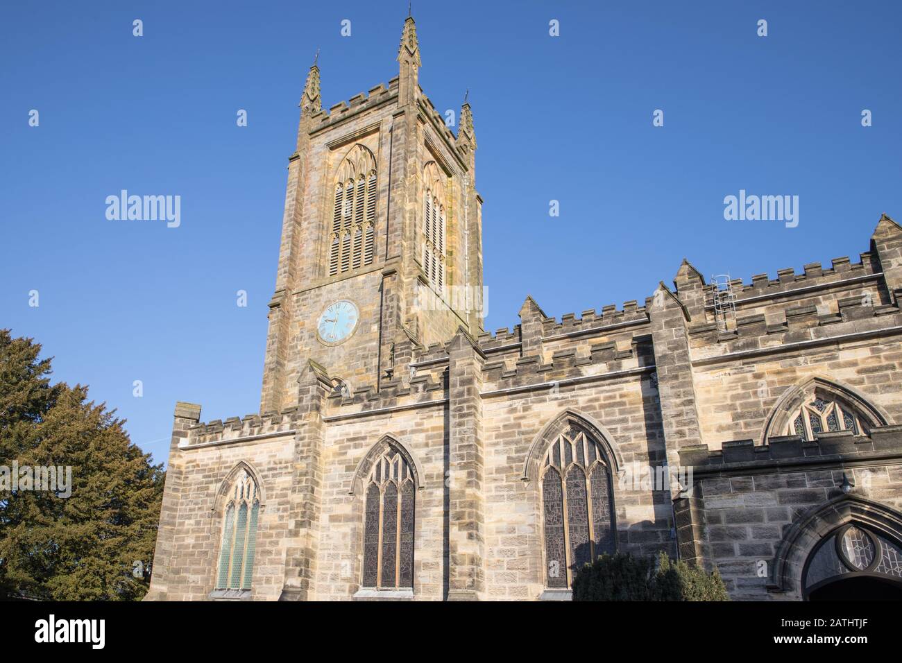 st swithuns parish church east grinstead in east sussex Stock Photo - Alamy