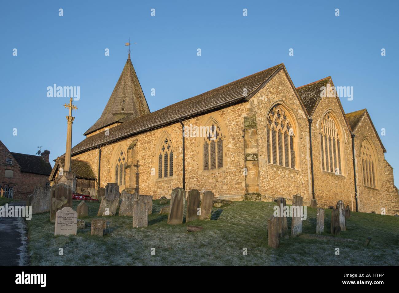 st marys parish church westerham kent Stock Photo - Alamy