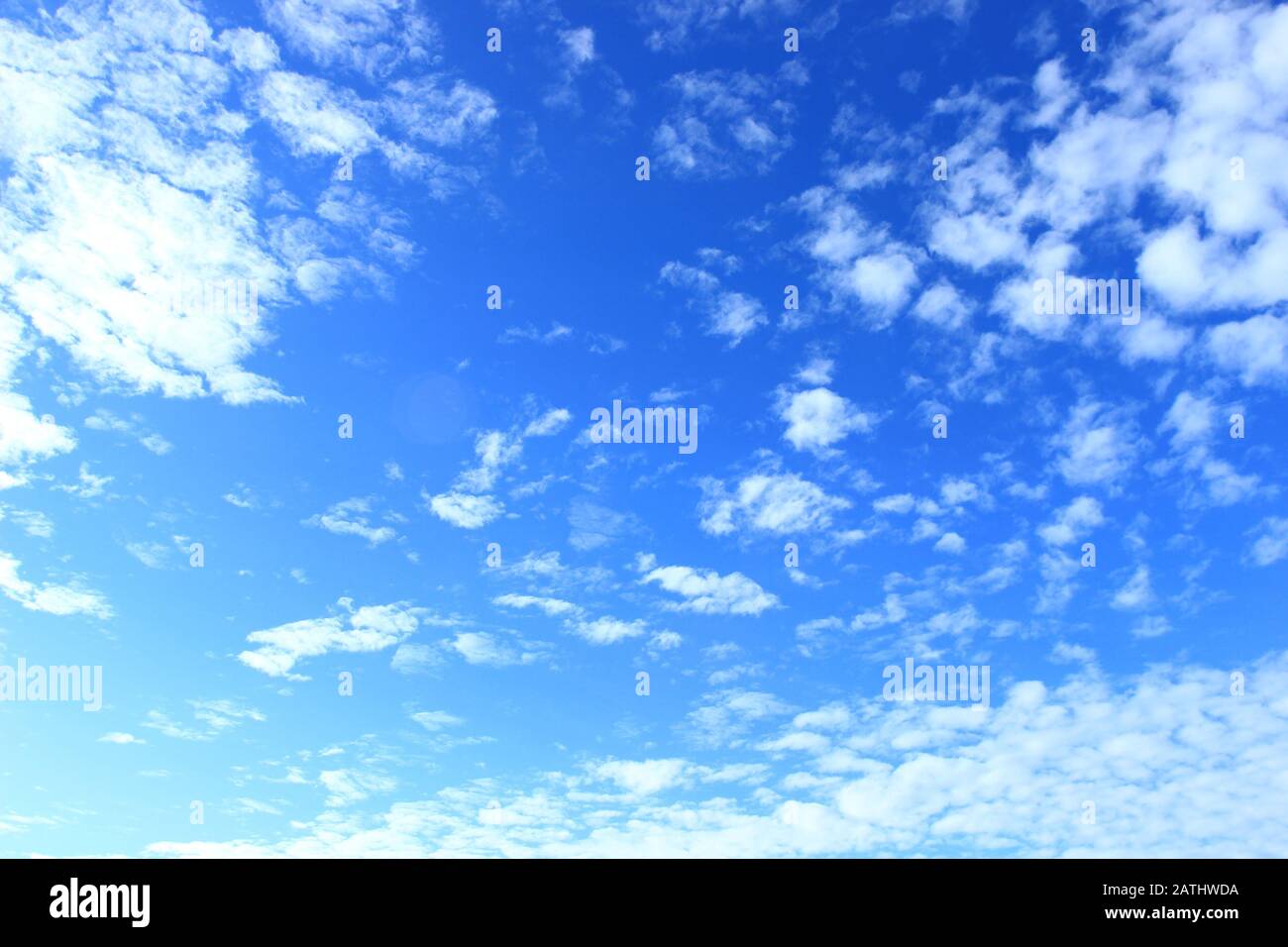Blue sky with nice weather clouds hi-res stock photography and images ...
