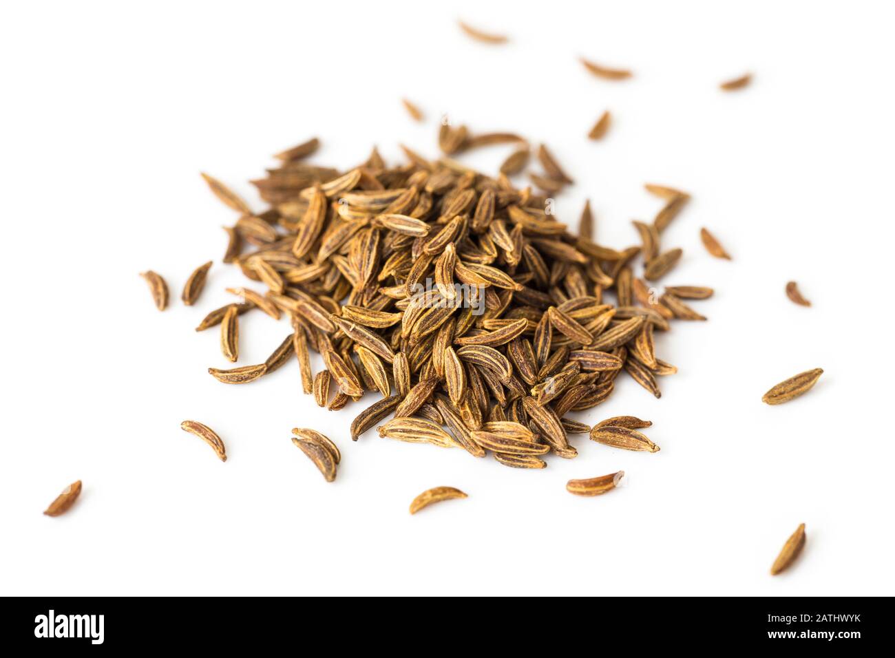 Cumin spice, seeds isolated on white background Stock Photo - Alamy