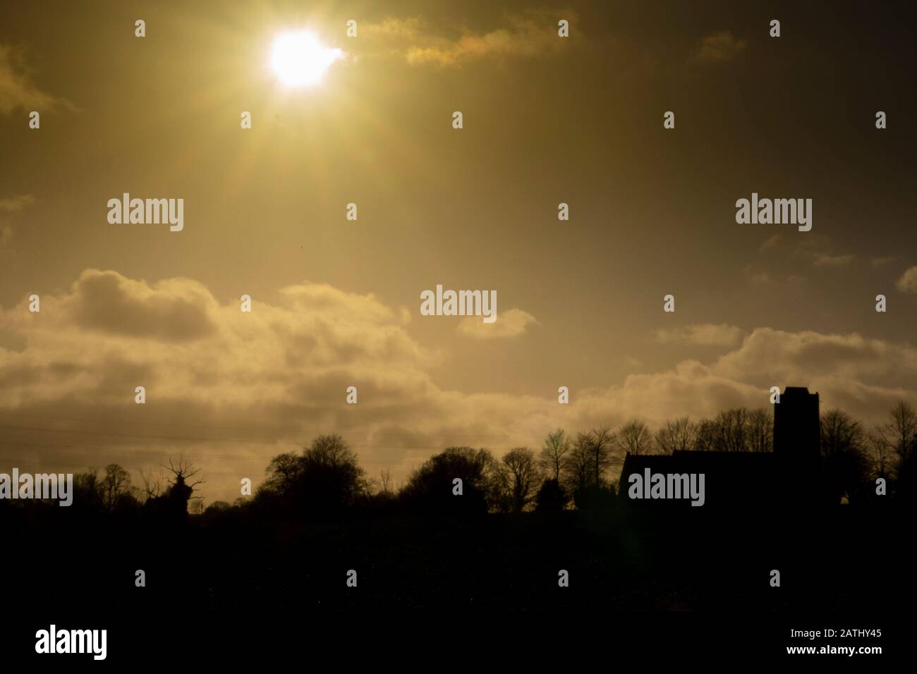 Country lane Claxton Norfolk Stock Photo - Alamy