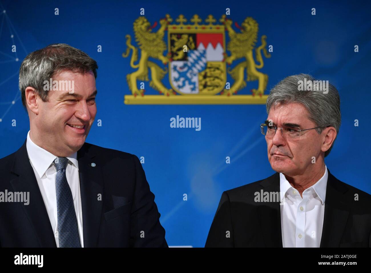 Markus SOEDER (Minister President Bavaria and CSU Chairman) with Joe ...