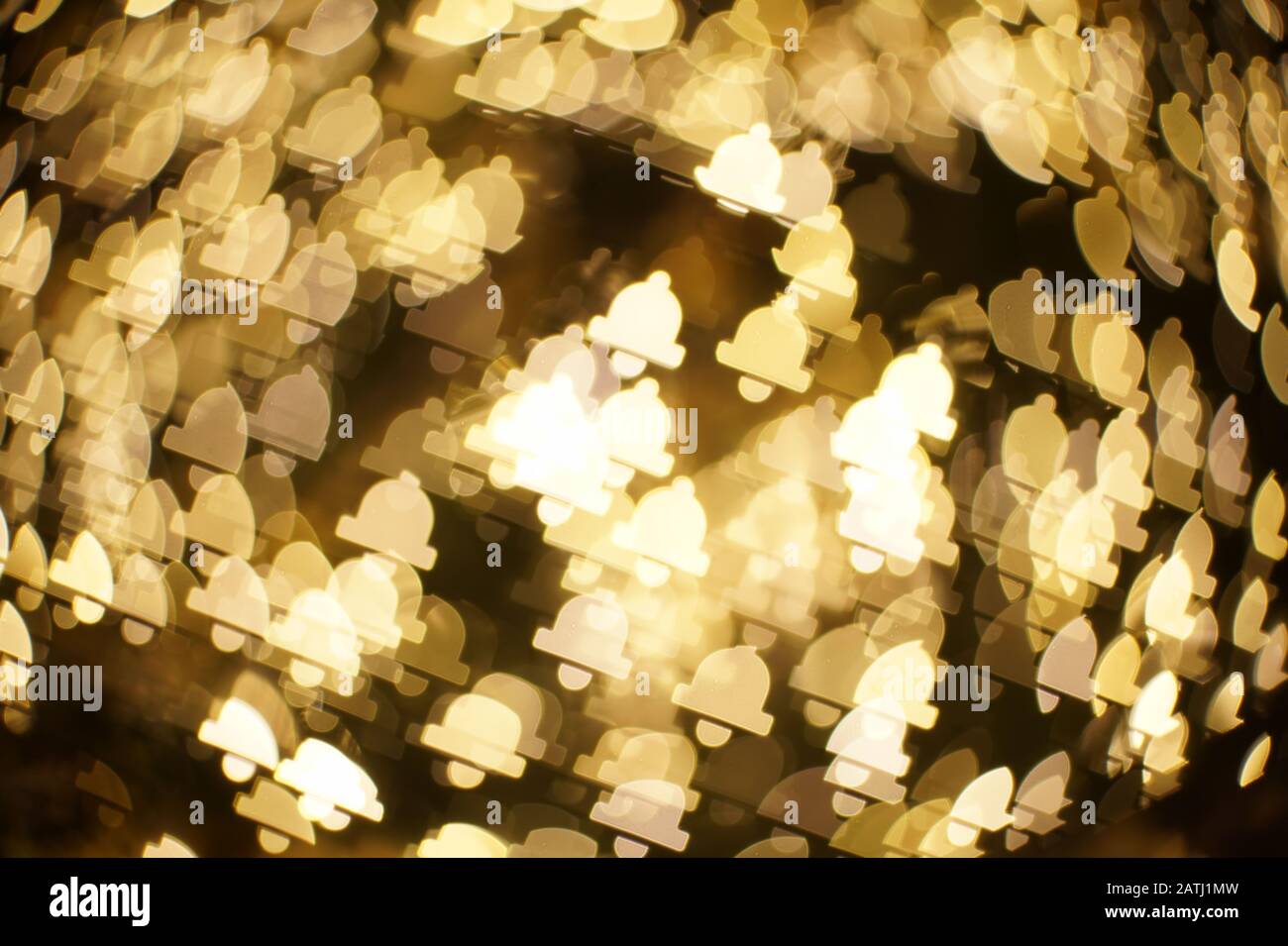 Golden bells bokeh lights. Beautiful abstract bokeh background Stock ...