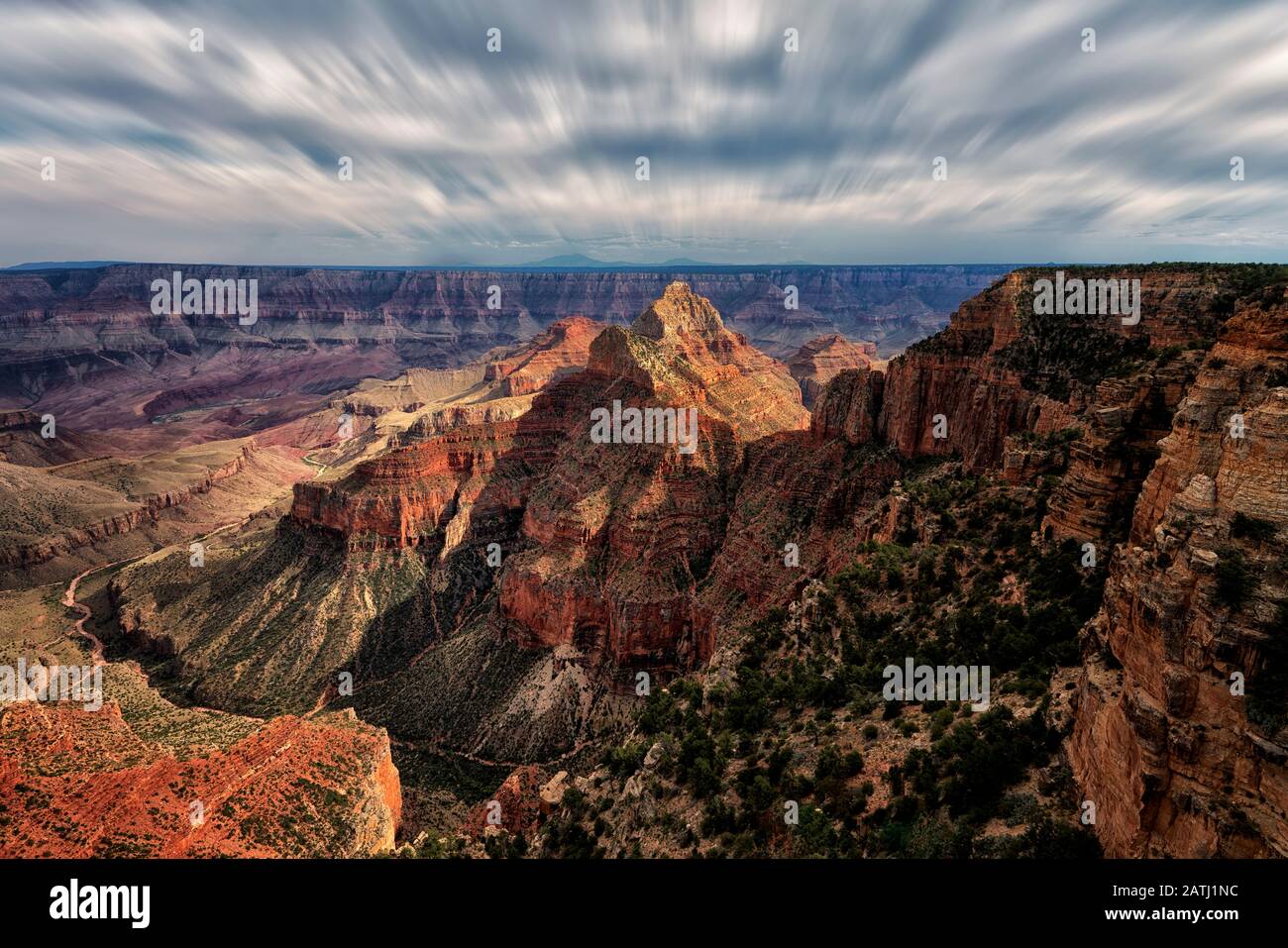 View of Walhalla Plateau. Grand Canyon National Park, Arizona Stock ...