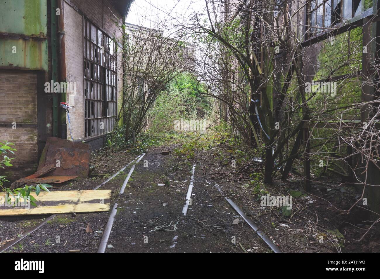 Urbex, urban explore, old abandoned factory, Belgium Stock Photo - Alamy