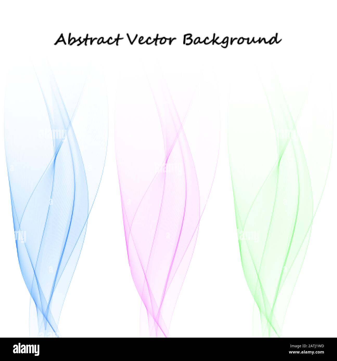 set of color waves. red, blue, green abstract vector lines Stock Vector ...