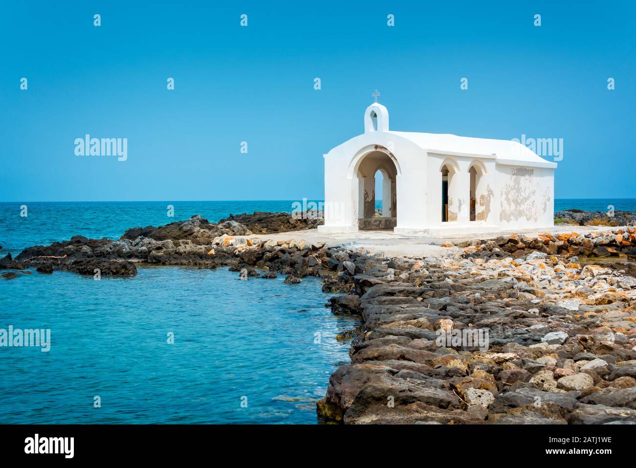 Agios nikolaos crete church hi-res stock photography and images - Alamy