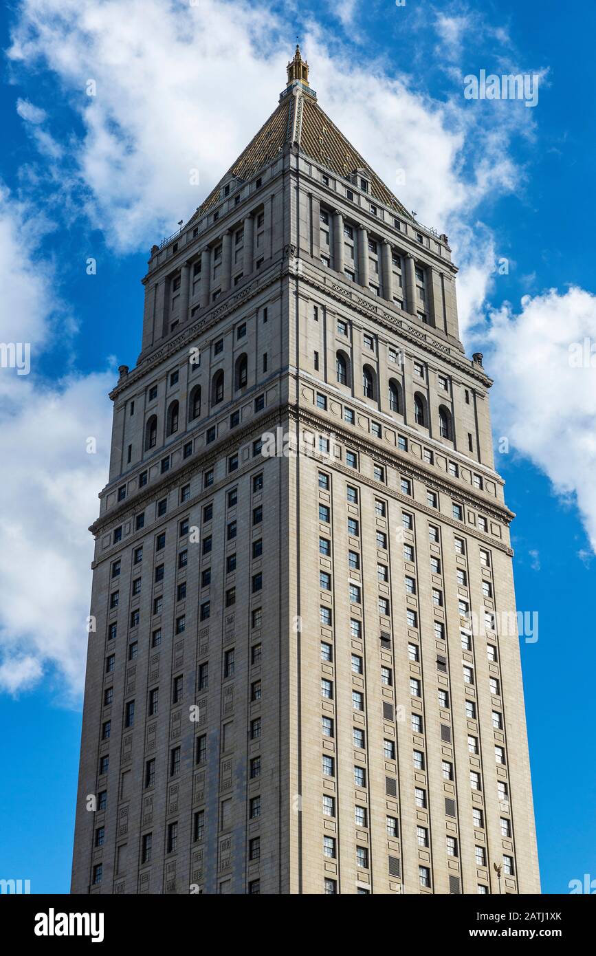 Tower of the Thurgood Marshall United States Courthouse in Manhattan ...