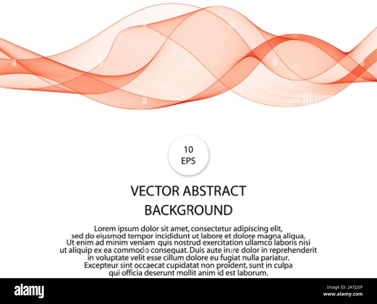 Vector Abstract color red wave design element Stock Vector Image & Art ...