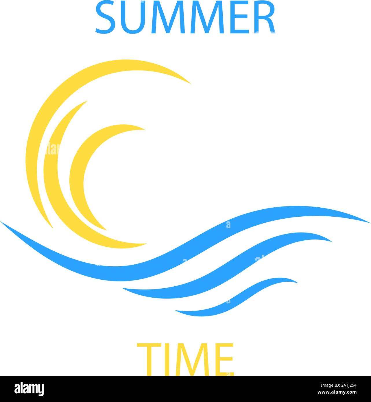 sea icons. Waves and sun decorative symbols Stock Vector Image & Art ...