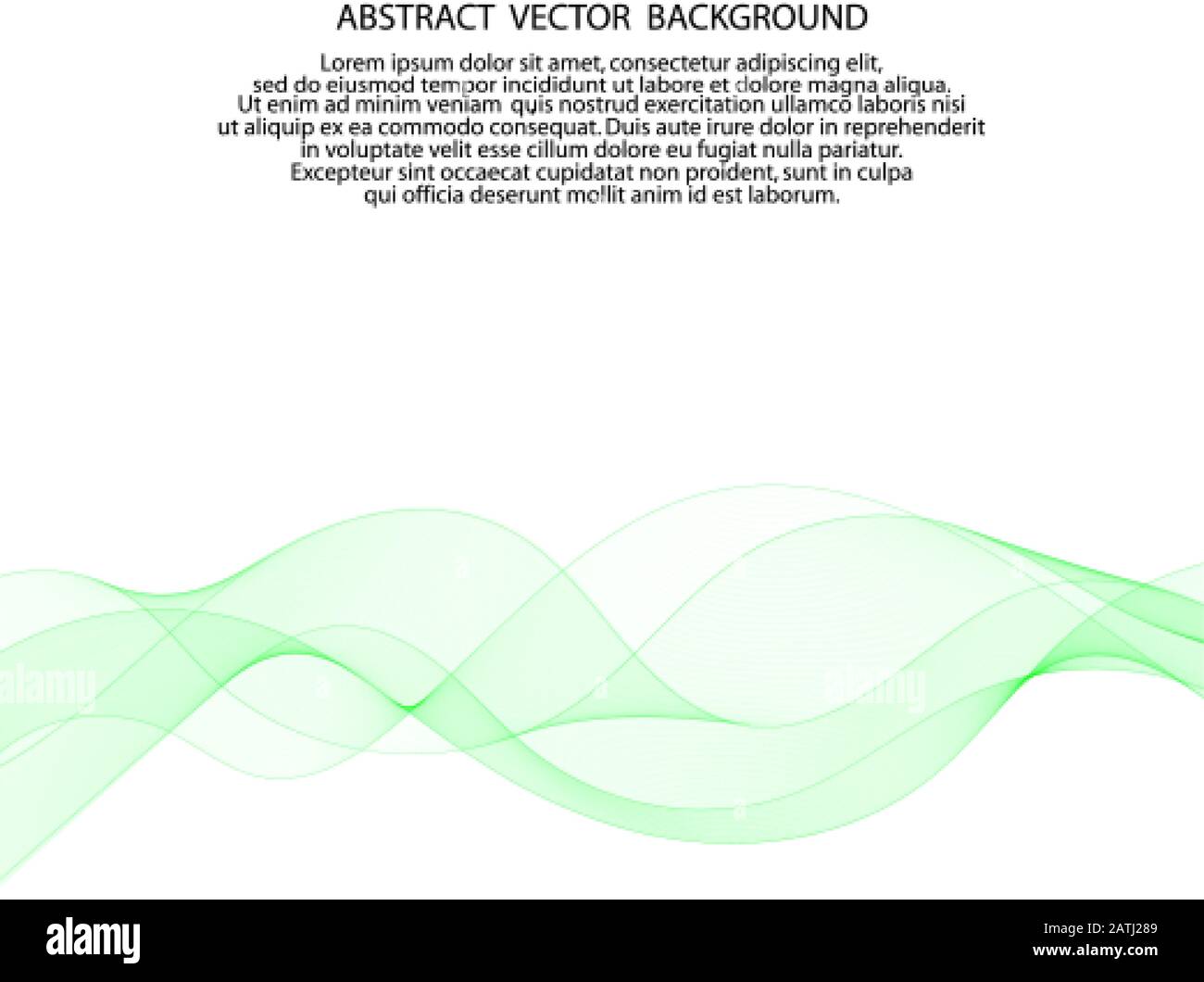 Abstract green wavy lines. Colorful vector background Stock Vector Image & Art - Alamy