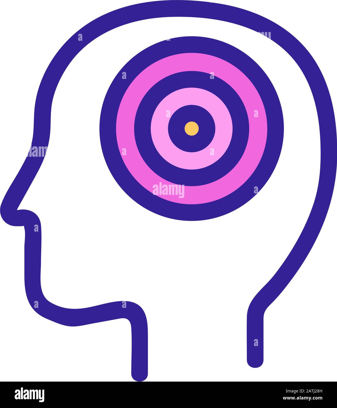 Headache icon vector. Isolated contour symbol illustration Stock Vector ...