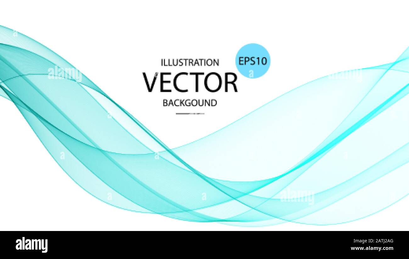 Blue wave line abstract background. Vector illustration Stock Vector ...