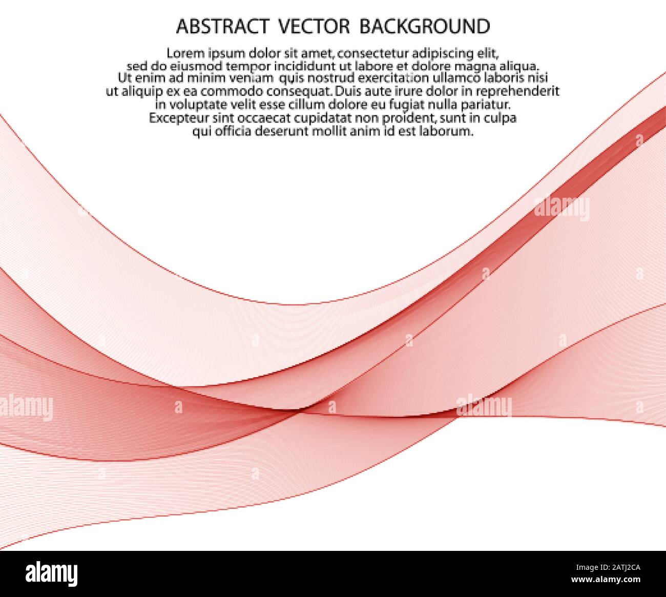 Abstract red lines. Vector background. Red smoky wave Stock Vector ...