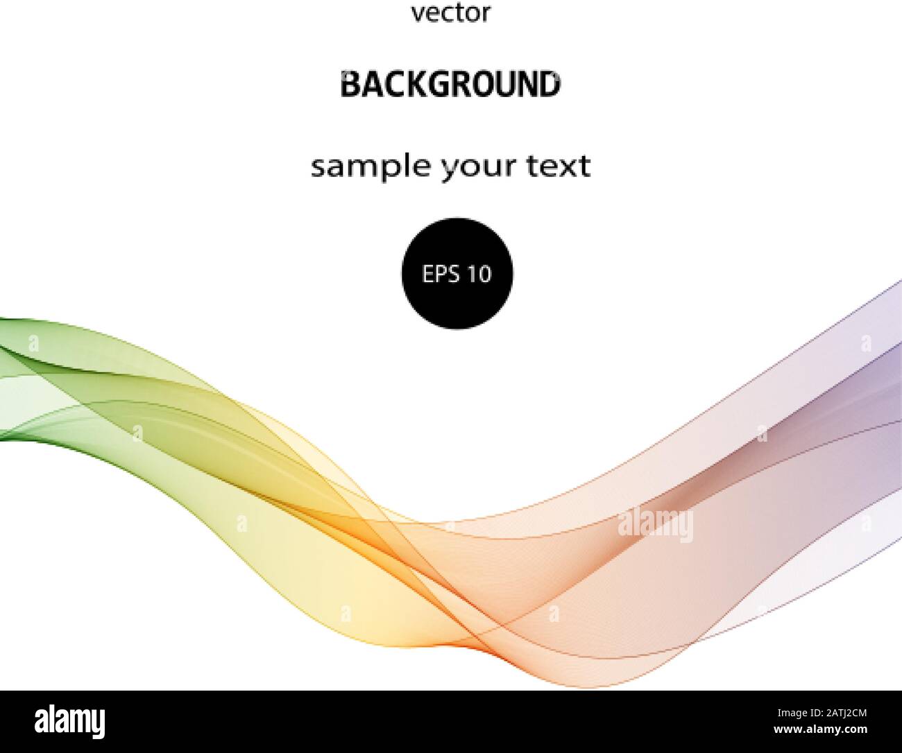 Abstract smooth color wave vector. Curve flow motion illustration Stock ...