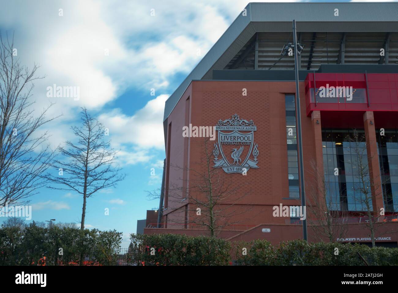 Liverpool football club crest hi-res stock photography and images - Alamy
