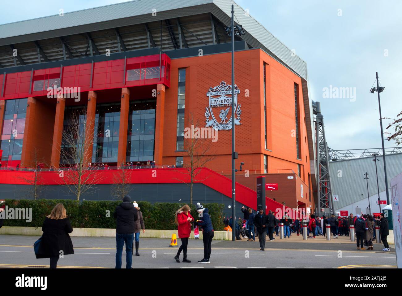 Liverpool football club main stand hi-res stock photography and images ...