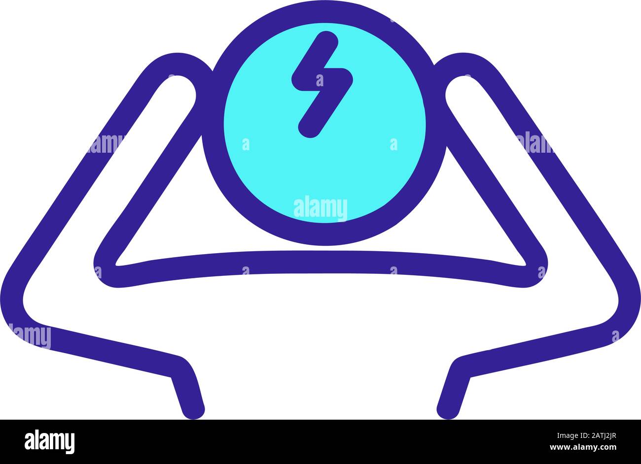 Headache icon vector. Isolated contour symbol illustration Stock Vector ...