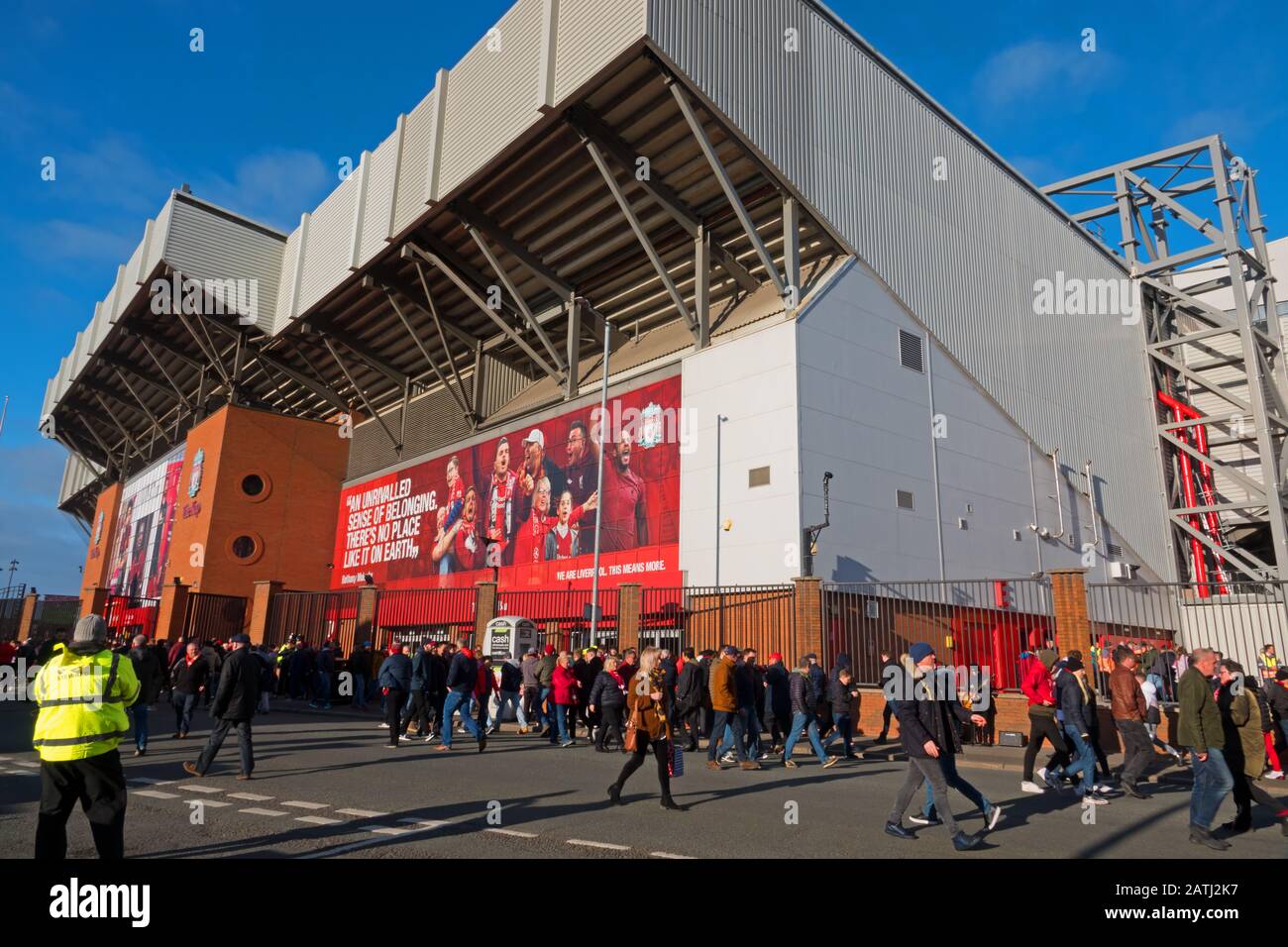 Anfield stadium liverpool hi-res stock photography and images - Alamy