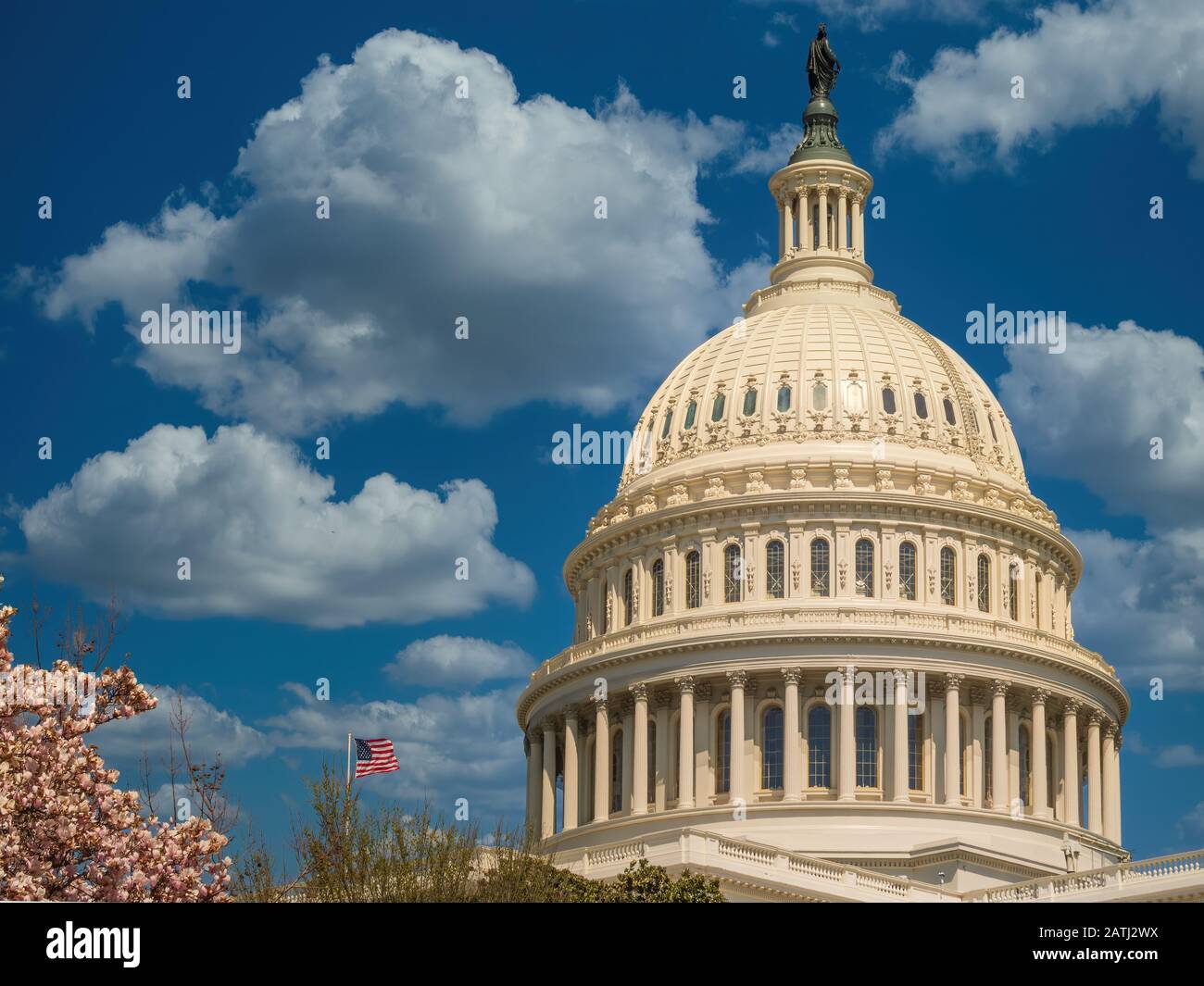 Capitol hill building with beautiful clouds in Washington DC, USA Stock ...