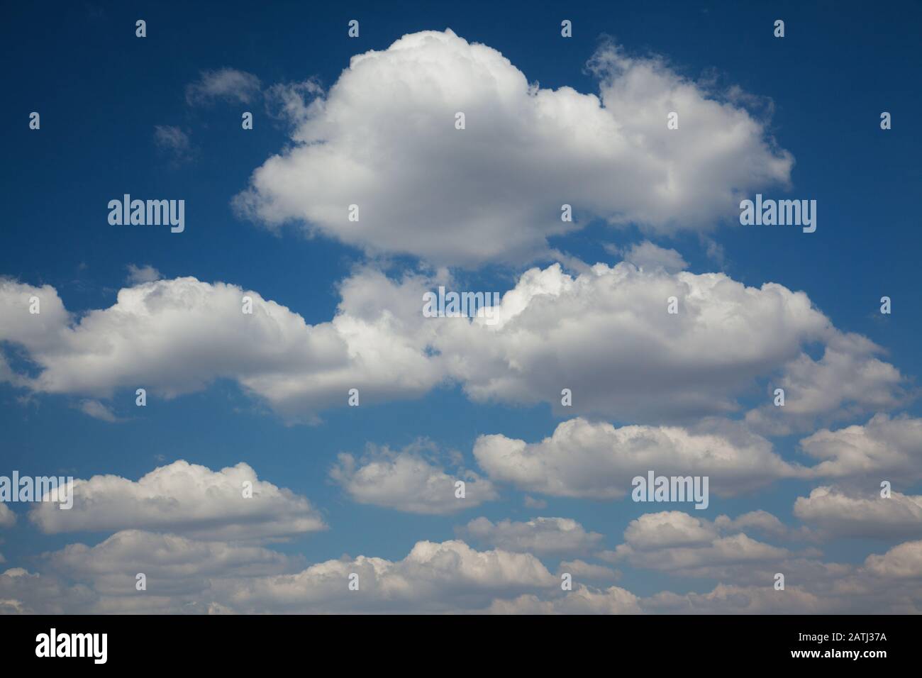 Blue sky with clouds, natural background Stock Photo - Alamy