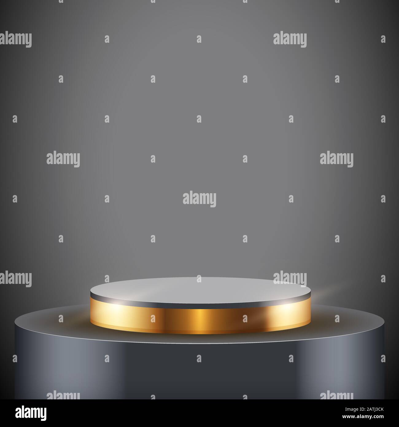 3d realistic golden podium Stock Vector Images - Alamy