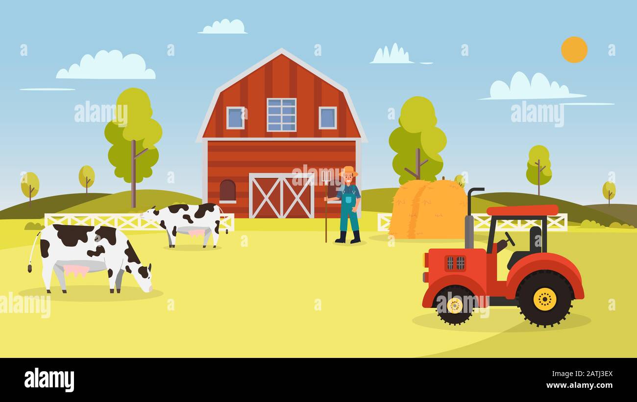 Spring barn animal Stock Vector Images - Alamy