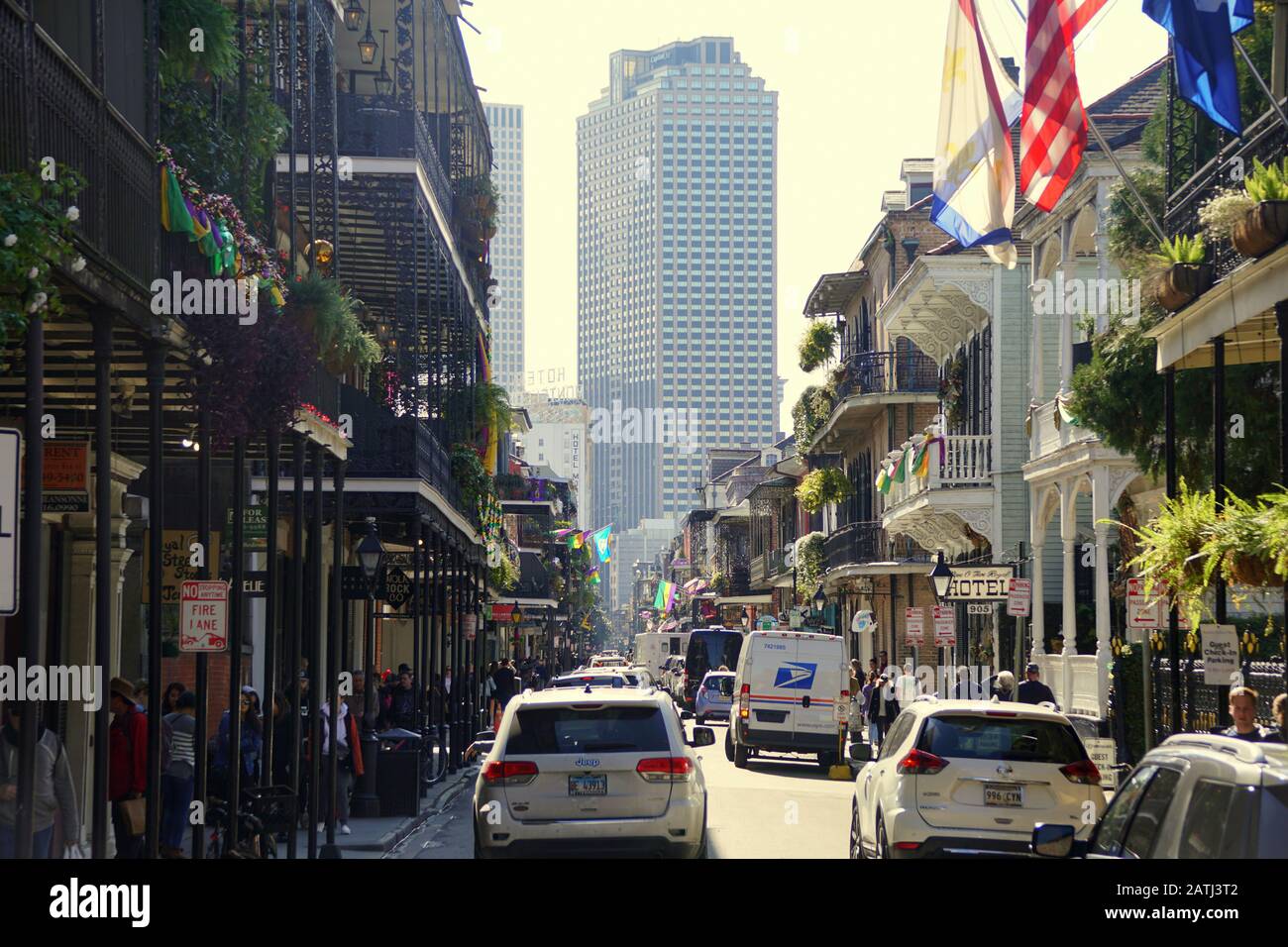 New Orleans, Louisiana, U.S.A - February 1, 2020 - The view of the ...