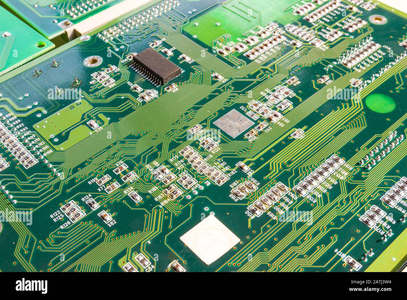 Electronic circuit board part of electronic machine component concept ...