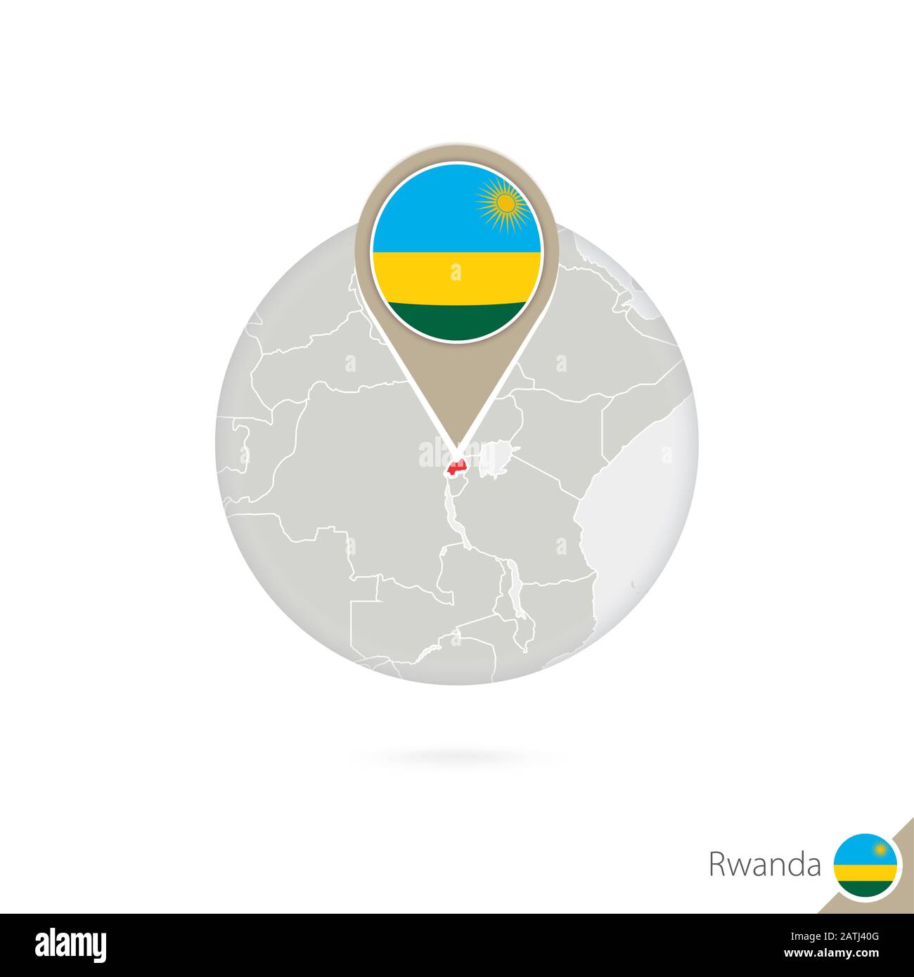 Rwanda map and flag in circle. Map of Rwanda, Rwanda flag pin. Map of ...
