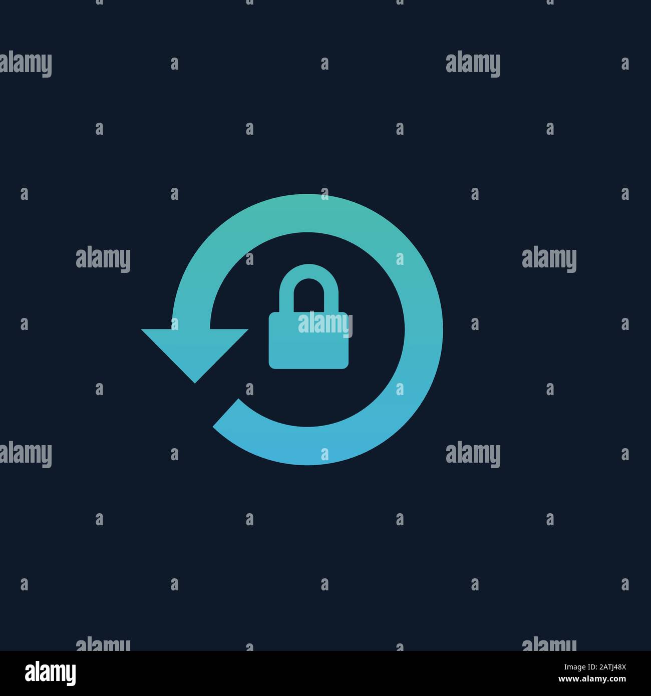 Rotation locked icon. Stock Vector illustration isolated on white ...
