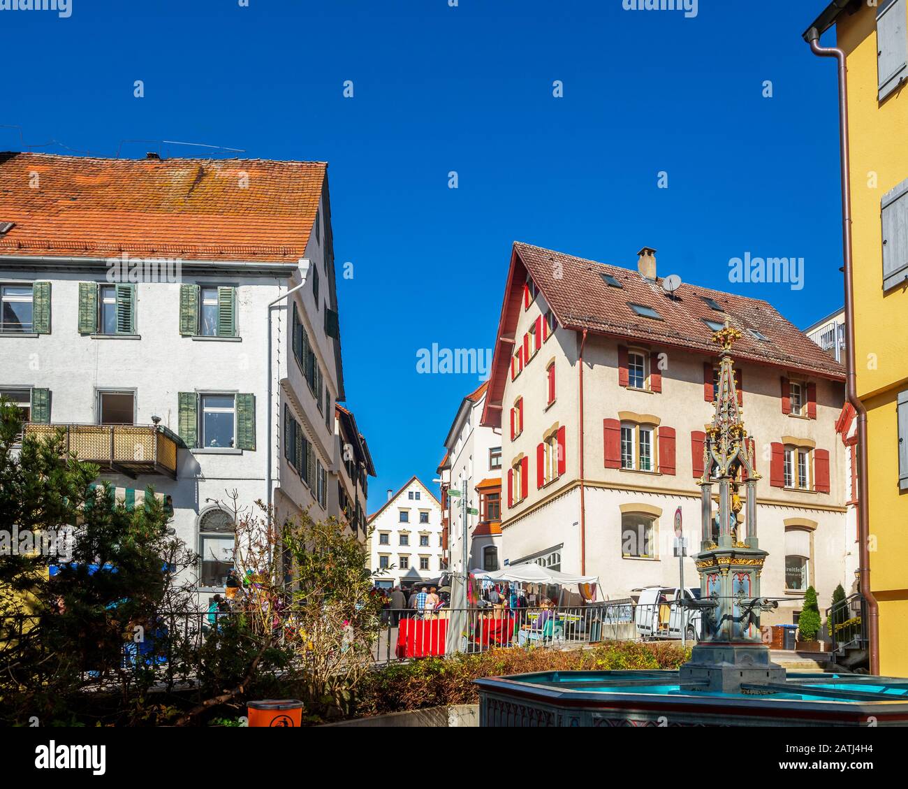 Historical city of Riedlingen, Danube, Germany Stock Photo - Alamy